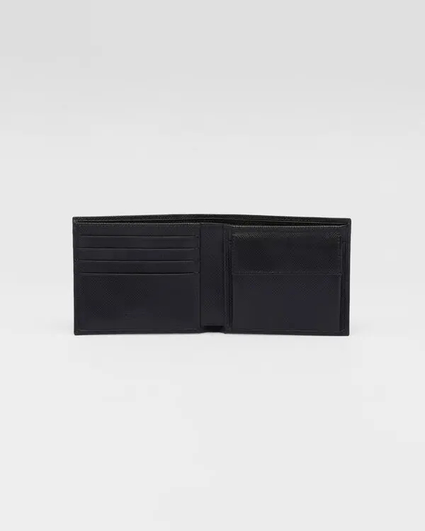 Prada Saffiano Leather Wallet - Black
