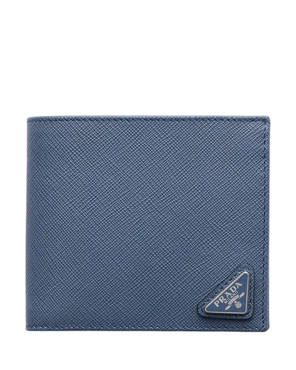 Prada Saffiano Leather Wallet - Blue
