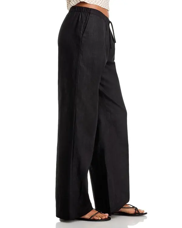 LUCY PARIS Barbara Wide Leg Pants - Black