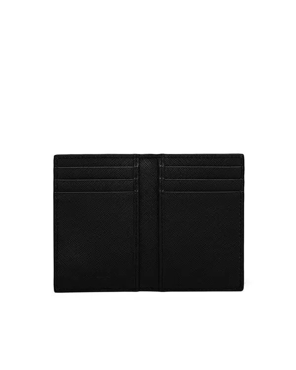 Prada Saffiano Leather Card Holder - Black