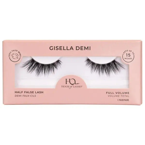HOUSE OF LASHES Reusable Wispy Faux Mink Demi Half Lashes - Gisela Demi