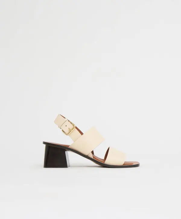 MANSUR GAVRIEL Double Strap Heeled Sandal - Jasmine