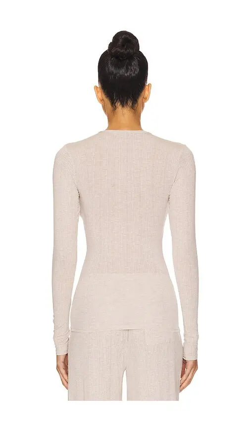 NEGATIVE UNDERWEAR Whipped Henley - Sand
