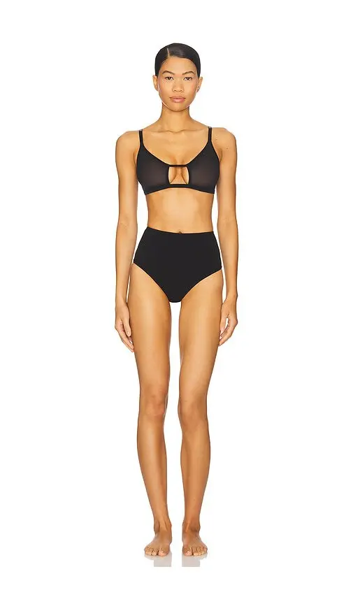 NEGATIVE UNDERWEAR Sieve Cutout Bra - Black