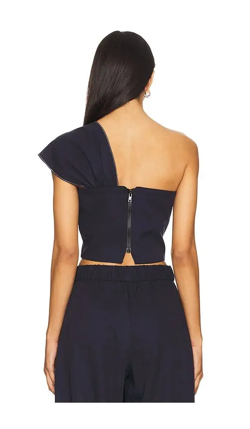 JBQ Blaire One-shoulder Top - Navy