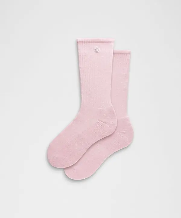 Lululemon Daily Essential Crew Socks - Blissful Pink
