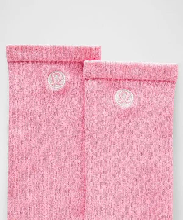 Lululemon Daily Essential Crew Socks - Candy Cloud