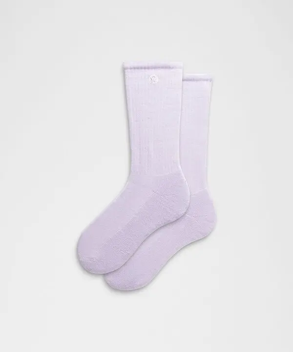 Lululemon Daily Essential Crew Socks - Sheer Violet