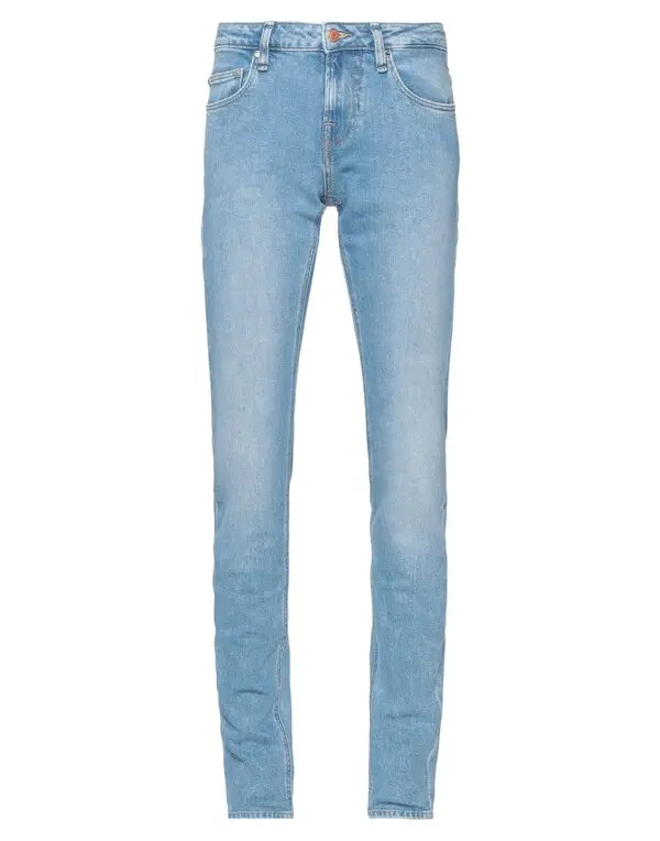 Guess Jeans With Logo And Leather Detailing