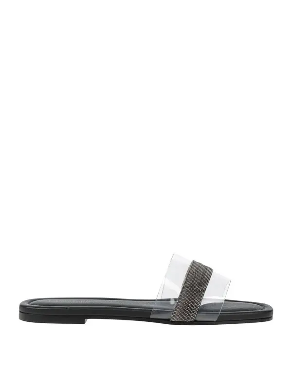 Fabiana Filippi Pvc Slide Sandals With Embellished Detail