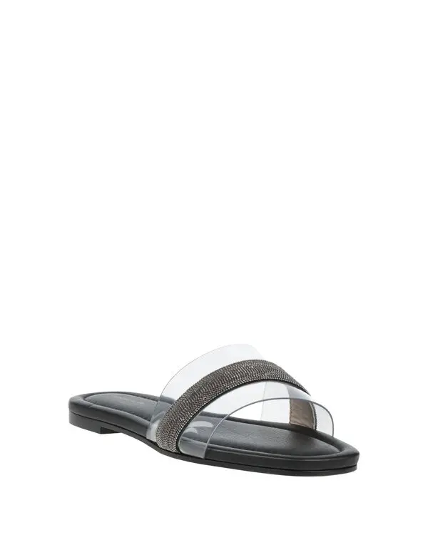 Fabiana Filippi Pvc Slide Sandals With Embellished Detail