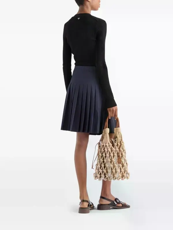 Prada Pleated Mini Skirt