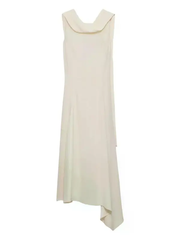Prada Asymmetric Dress - Neutrals