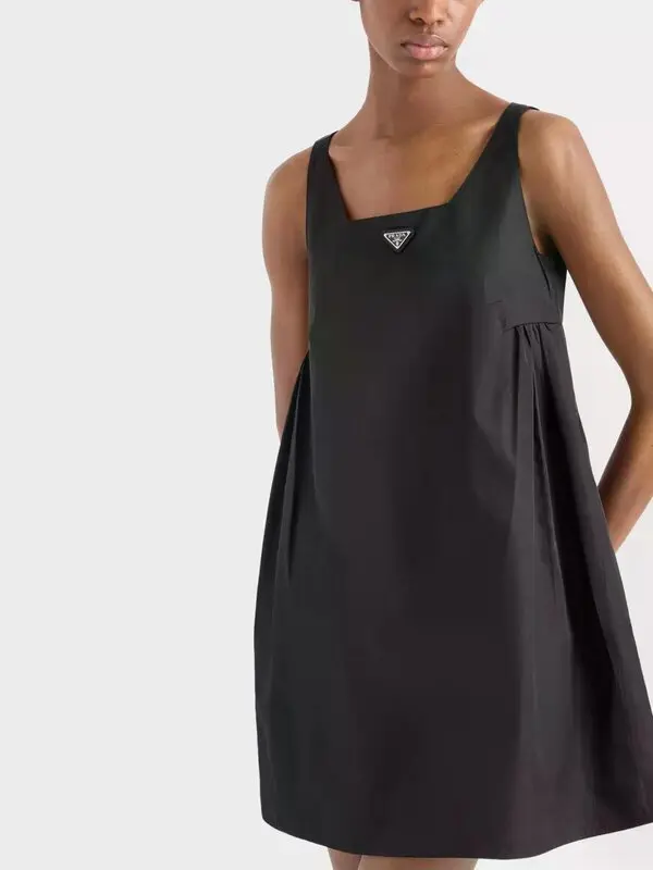 Prada Triangle-logo Mini Dress