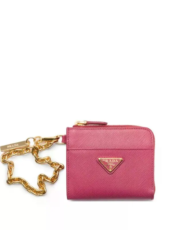 Prada Small Saffiano Wallet - Pink