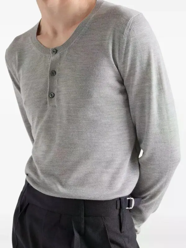 Prada Crew-neck Cashmere Sweatshirt