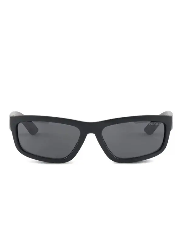 Prada Linea Rossa Rectangle Sunglasses - Black
