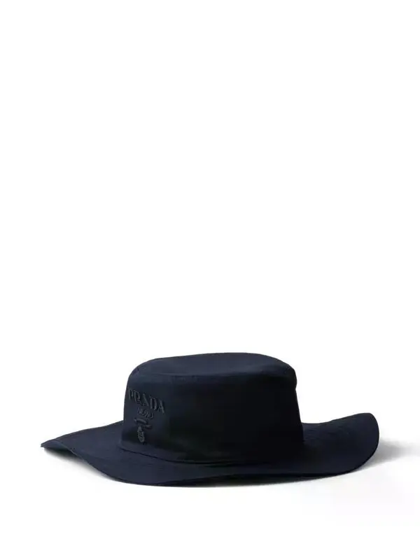 Prada Wide-brim Bucket Hat - Blue