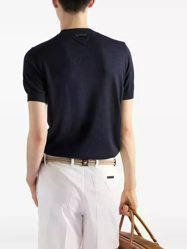 Prada Cashmere Crew Neck T-shirt