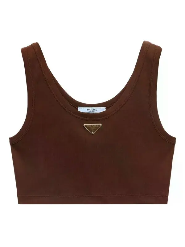 Prada Ribbed-knit Tank Top