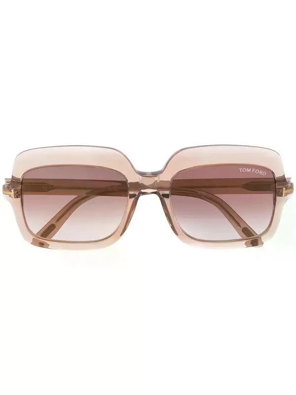 TOM FORD Wallis Square Sunglasses - Neutrals
