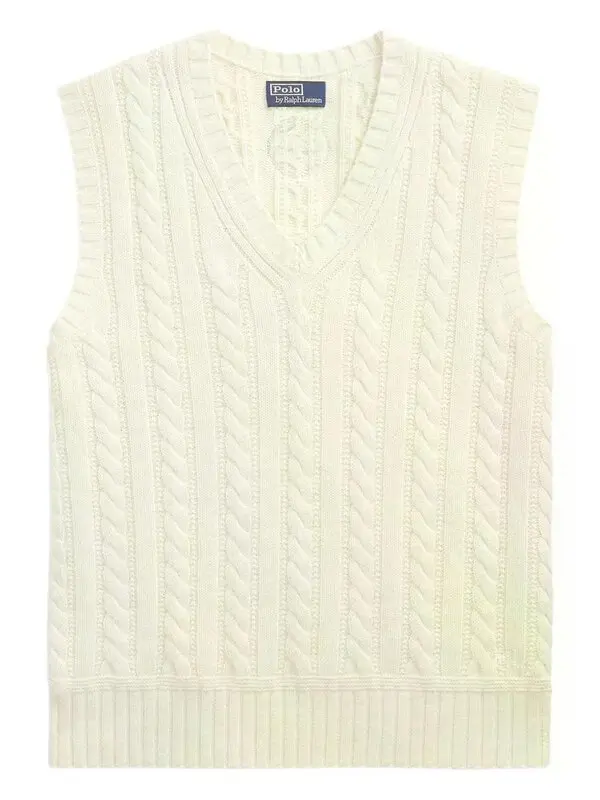 Ralph Lauren Cable-knit Vest - White