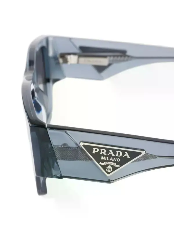 Prada Triangle Logo Square Frame Sunglasses