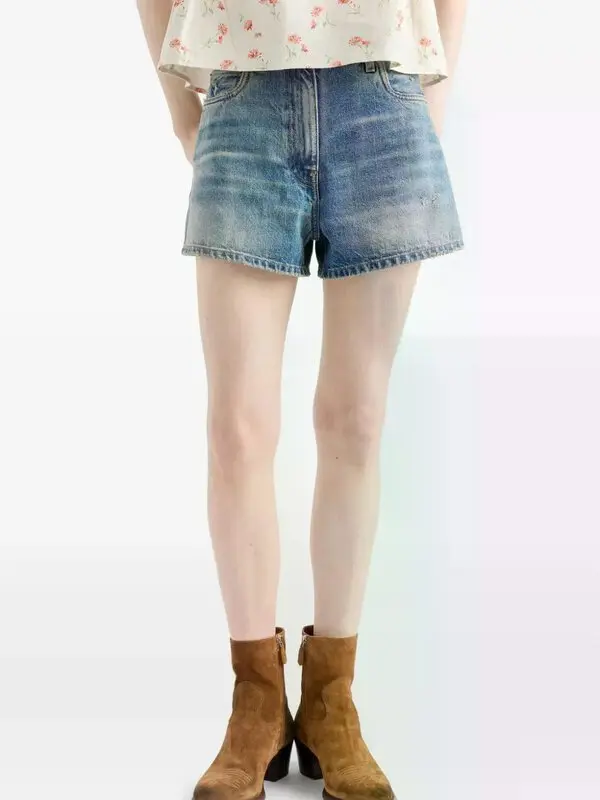 Prada Cotton Denim Shorts