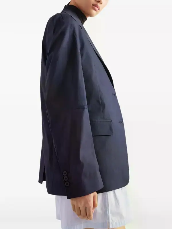 Prada Poplin Blazer - Blue