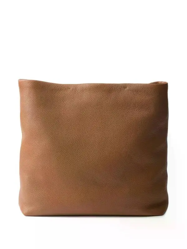 Prada Logo-plaque Tote Bag - Brown