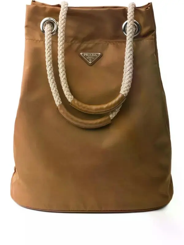 Prada Re-nylon Tote Bag - Brown