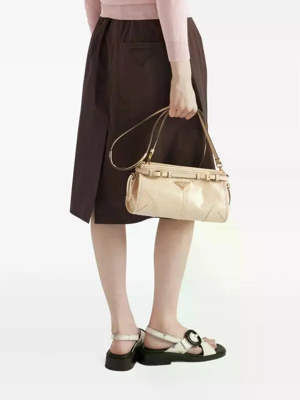 Prada Small Bonnie Shoulder Bag - Neutrals