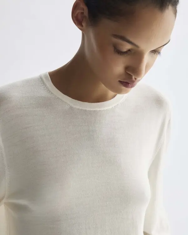 Veronica De Piante Lucy Merino Wool Sweater - Cream