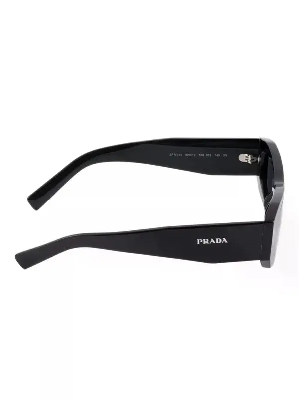 Prada Symbole Rectangle Sunglasses - Black