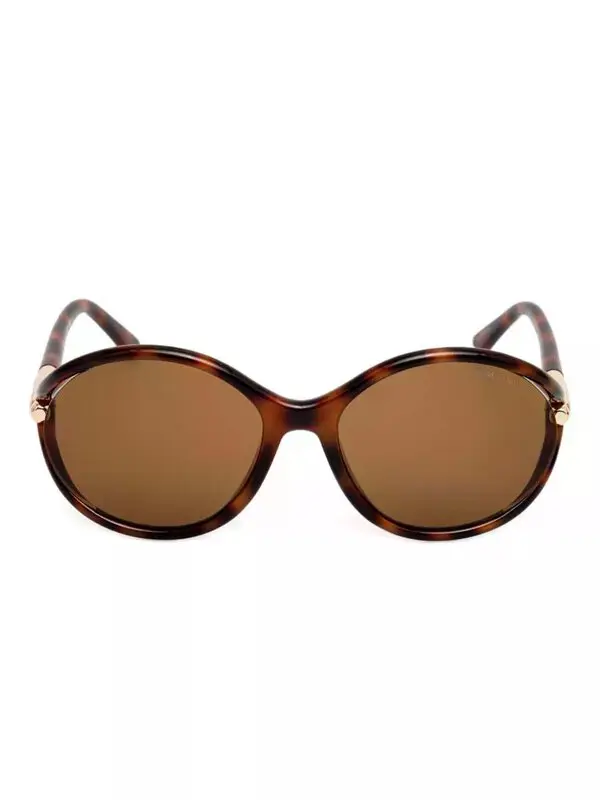 TOM FORD Melody Oval Sunglasses - Brown