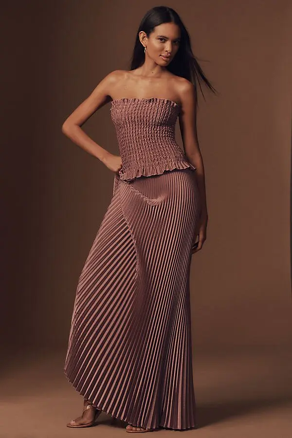 striped balloon sleeve maxi dress store na kd Kaylor V Neck Striped Maxi Dress – The TLB Boutique