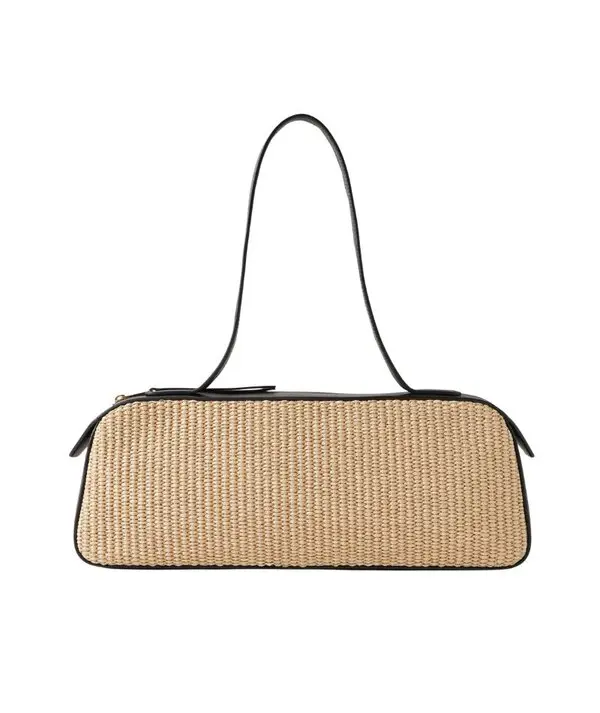 Khaite Simona Raffia Shoulder Bag