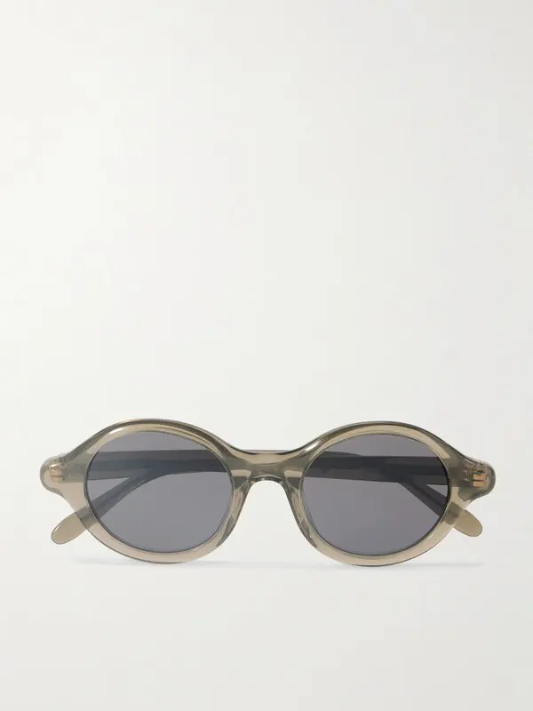 Loewe Round-frame Acetate Sunglasses - Green