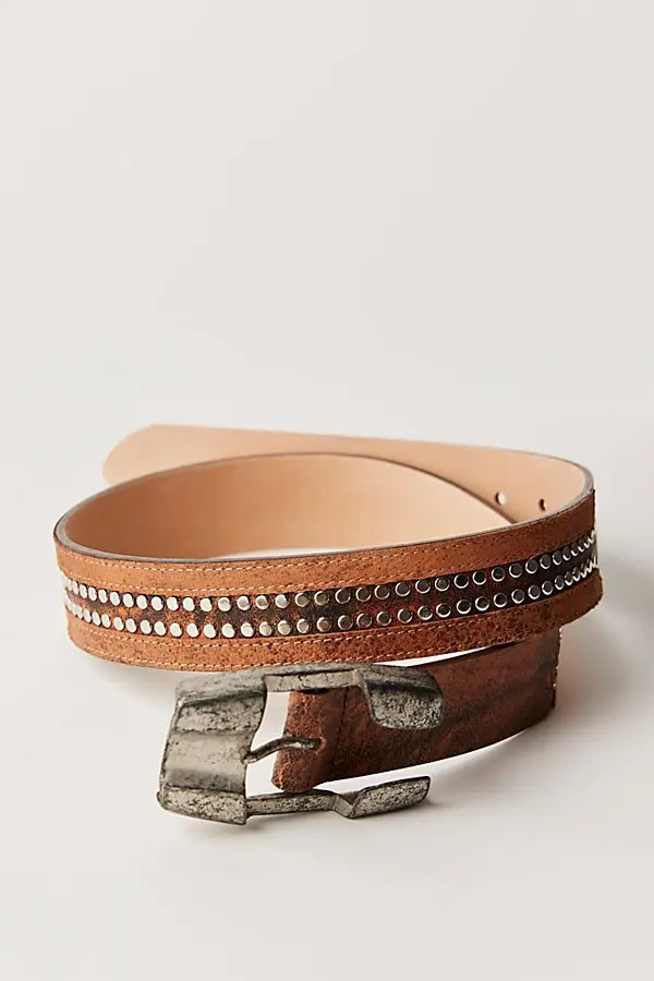 Streets Ahead Shifting Gears Stud Belt - Mustang