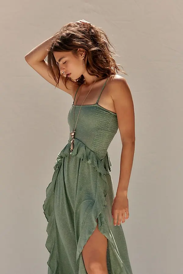 Free People Myra Maxi Dress In Summer Lily Pads - 69% Off | Editorialist