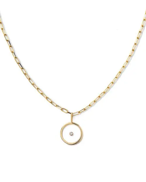 ANA LUISA Floating Diamond Pendant Necklace - Gold