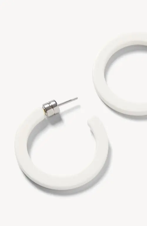 MACHETE Mini Hoop Earrings - Milk Glass Matte