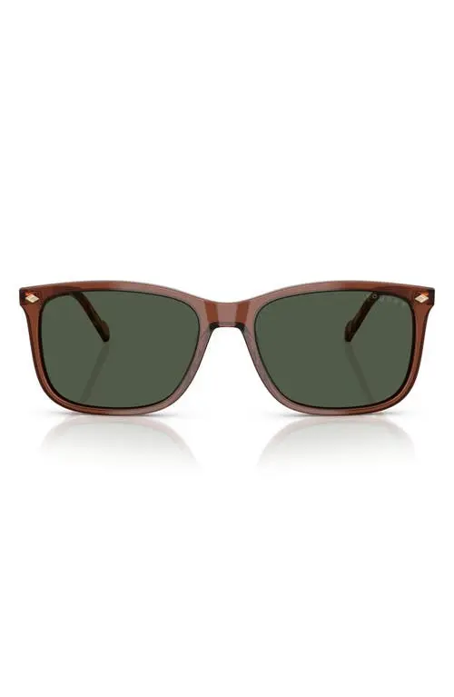 VOGUE 57mm Pillow Sunglasses - Transparent Brown