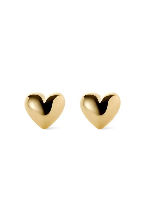 ANA LUISA Heart Stud Earrings - Gold