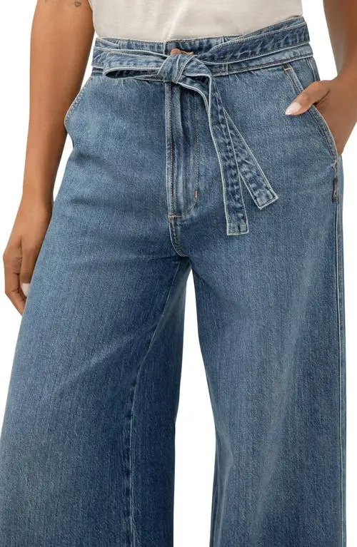 SILVER JEANS CO. Belted High-rise Wide Leg Jeans