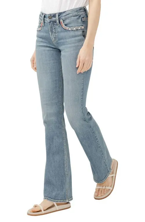 SILVER JEANS CO. Suki Americana Curvy Mid Rise Bootcut Jeans