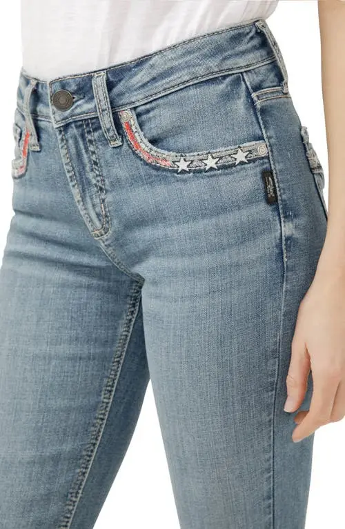 SILVER JEANS CO. Suki Americana Curvy Mid Rise Bootcut Jeans