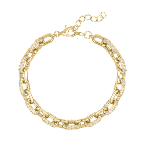 ELECTRIC PICKS Headliner Link Chain Bracelet - Yellow Gold