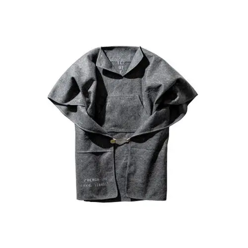 PUEBCO Felted Blanket Poncho - Grey