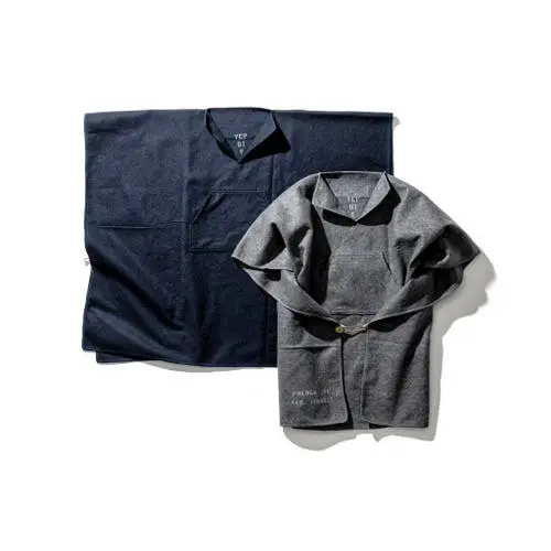 PUEBCO Felted Blanket Poncho - Grey